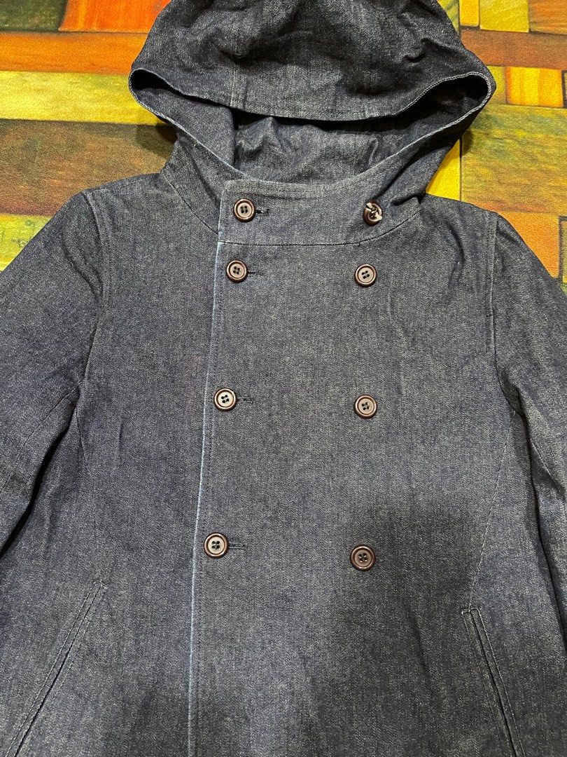 Ined Homme Denim Long Jacket, Men's Fashion, Coats, Jackets and ...