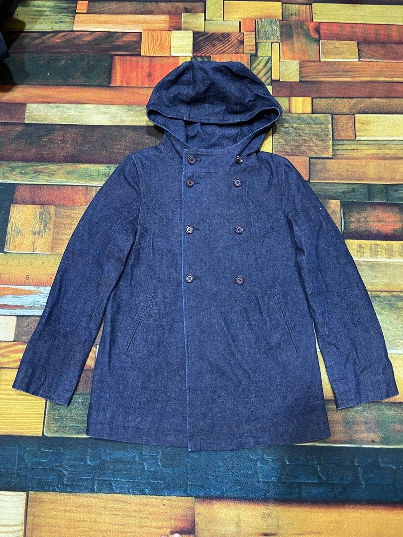 Ined Homme Denim Long Jacket, Men's Fashion, Coats, Jackets and ...