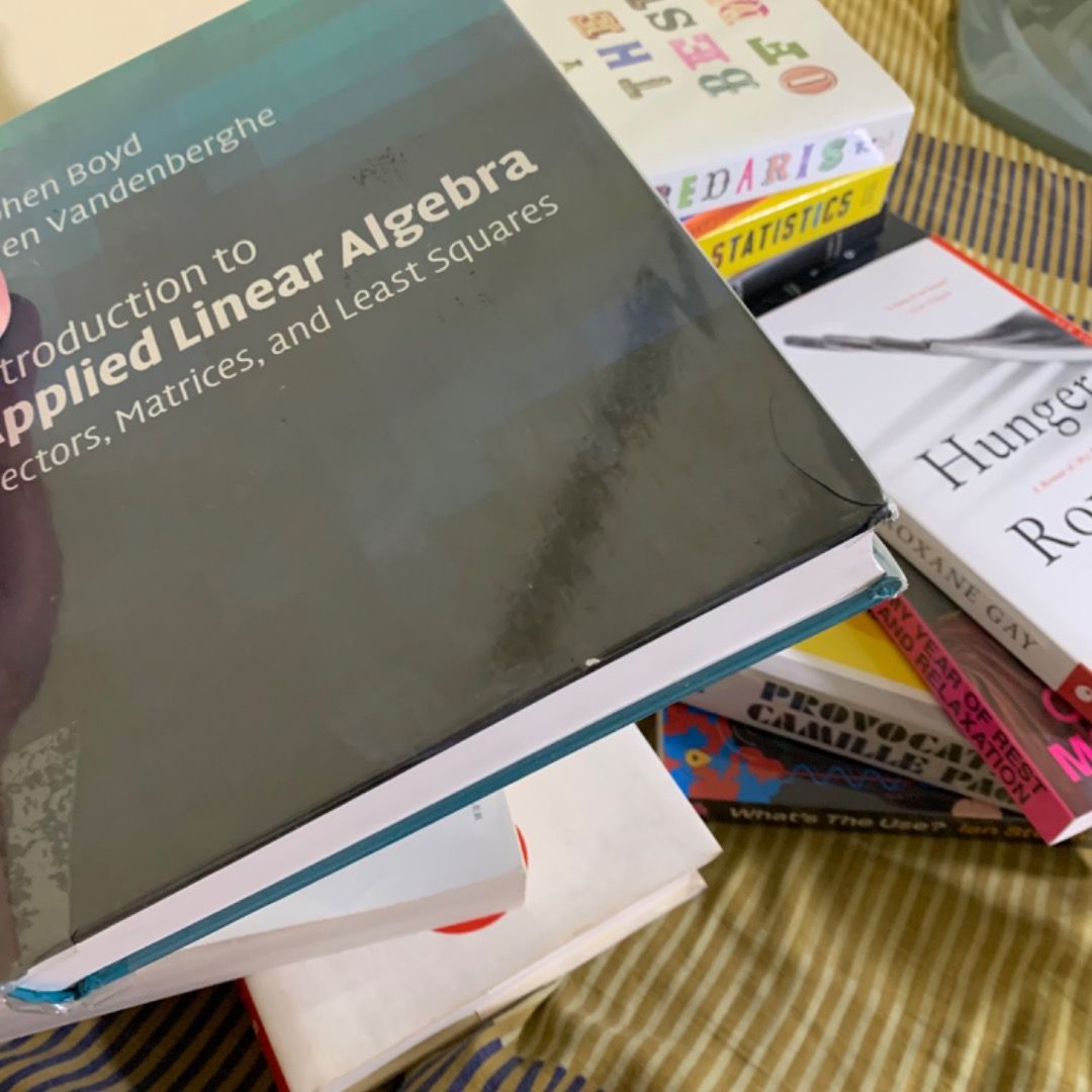 Introduction to Applied Linear Algebra by Stephen Boyd and Lieven Vandenberghe, Hobbies & Toys ...