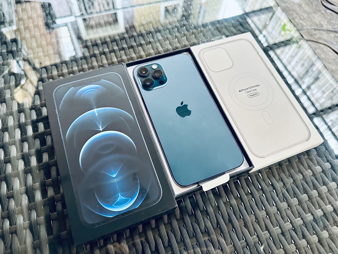 iPhone 12 PRO MAX 256GB with Apple Freebies | Open Line | Pacific Blue ...