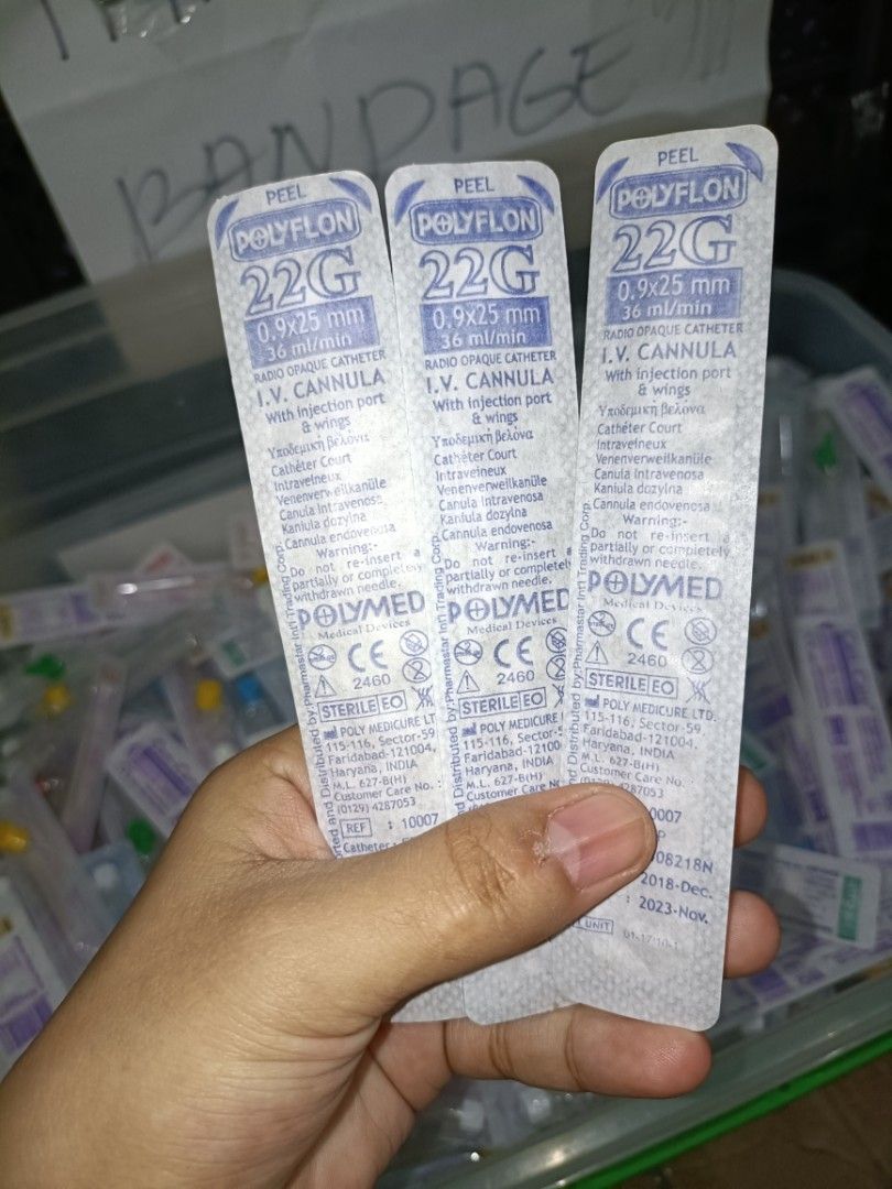 Iv cannula G22 tingi, Health & Nutrition, Assistive & Rehabilatory Aids ...