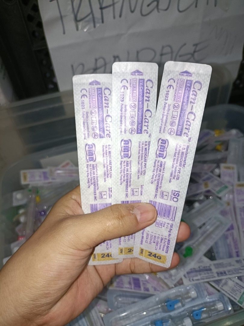 Iv cannula G24 tingi, Health & Nutrition, Assistive & Rehabilatory Aids ...
