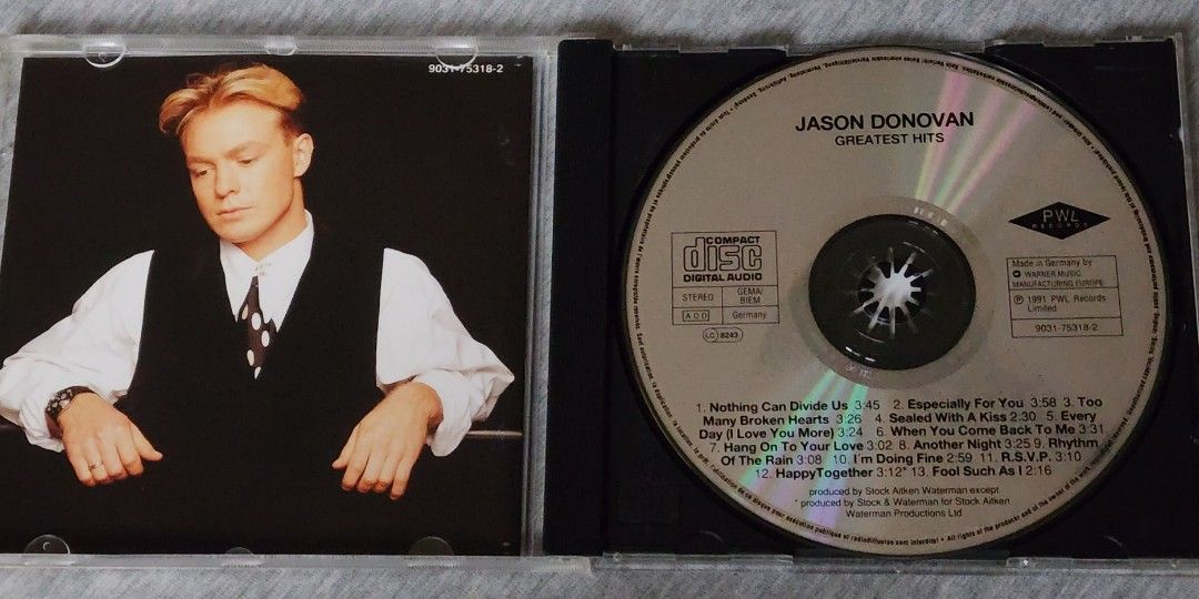 Jason Donovan ~ Greatest Hits ( MADE IN GERMANY without IFPI CODE ) CD ...