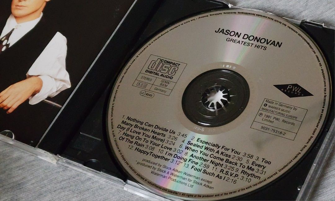 Jason Donovan ~ Greatest Hits ( MADE IN GERMANY without IFPI CODE ) CD ...