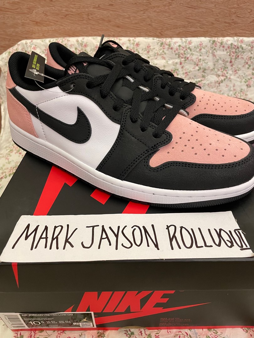 JORDAN 1 LOW OG BLEACH CORAL, Men's Fashion, Footwear, Sneakers on ...