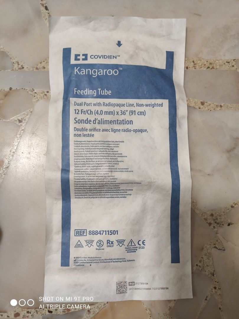 Kangaroo feeding tube, Health & Nutrition, Assistive & Rehabilatory ...