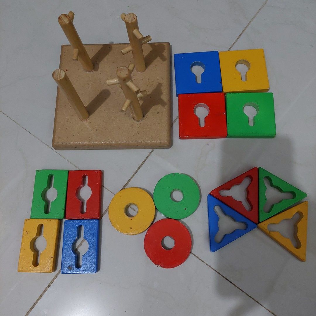 Kayu 4 tiang (Menara Kunci) & Alur Kawat (Mini Ware) & sorting color ...