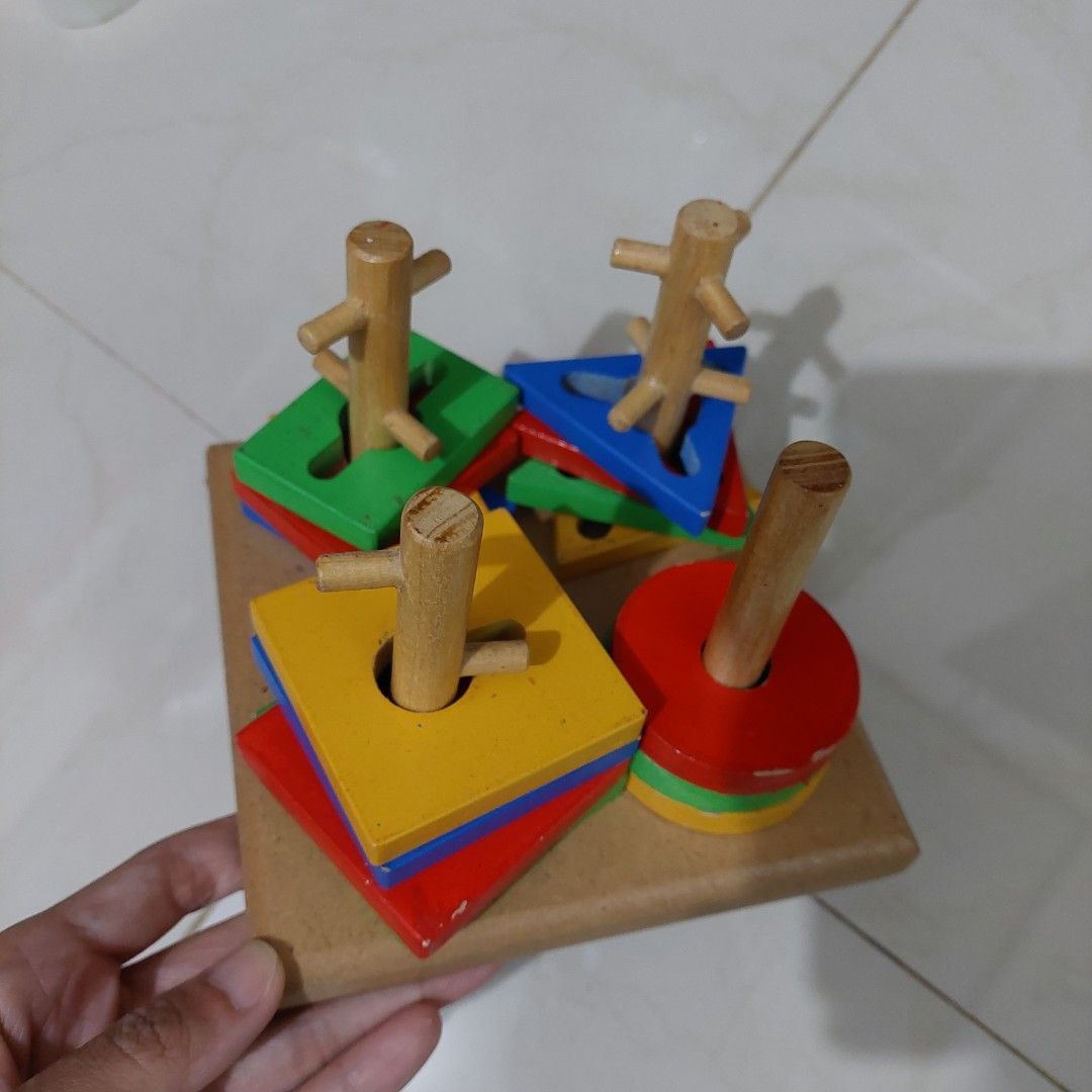 Kayu 4 tiang (Menara Kunci) & Alur Kawat (Mini Ware) & sorting color ...