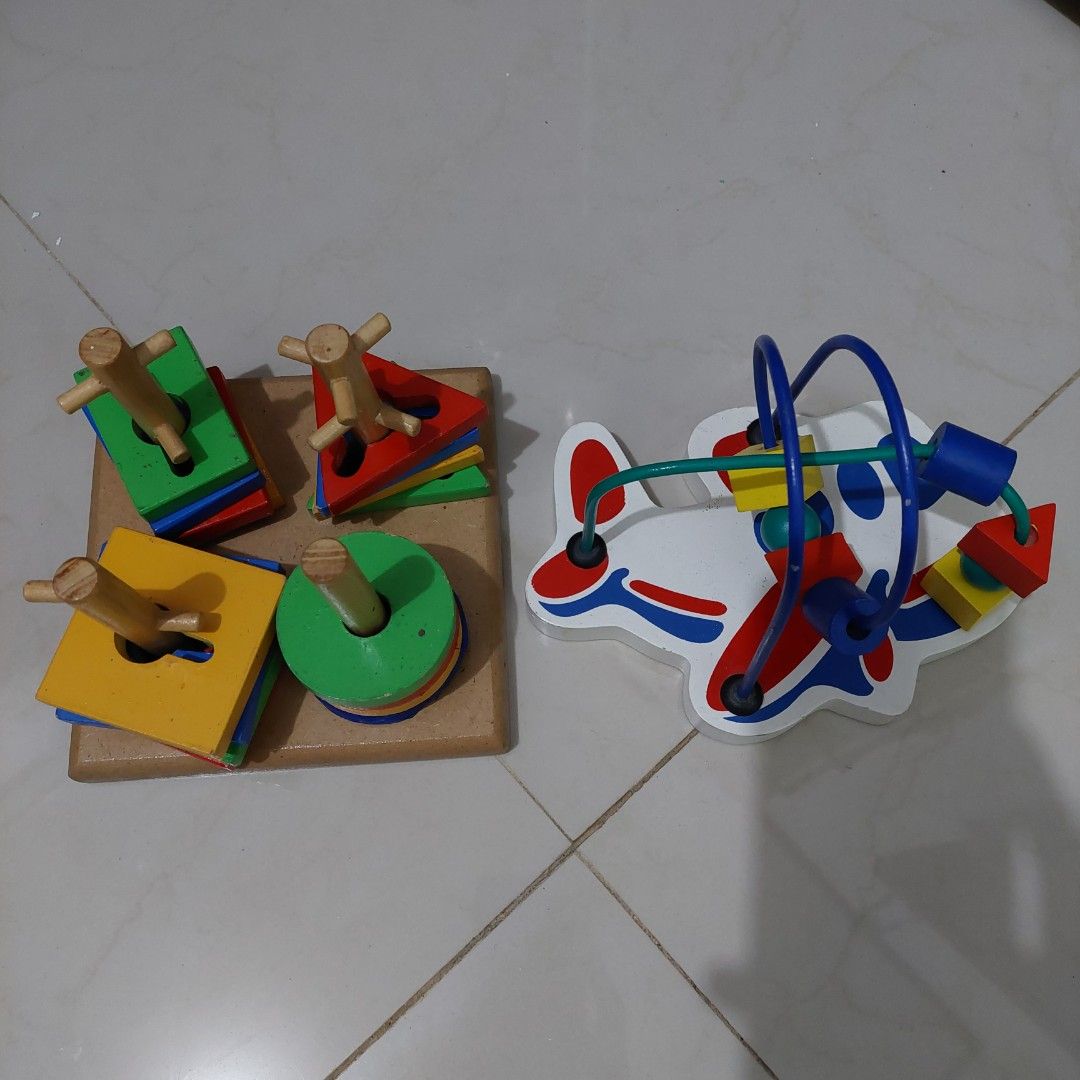 Kayu 4 tiang (Menara Kunci) & Alur Kawat (Mini Ware) & sorting color ...