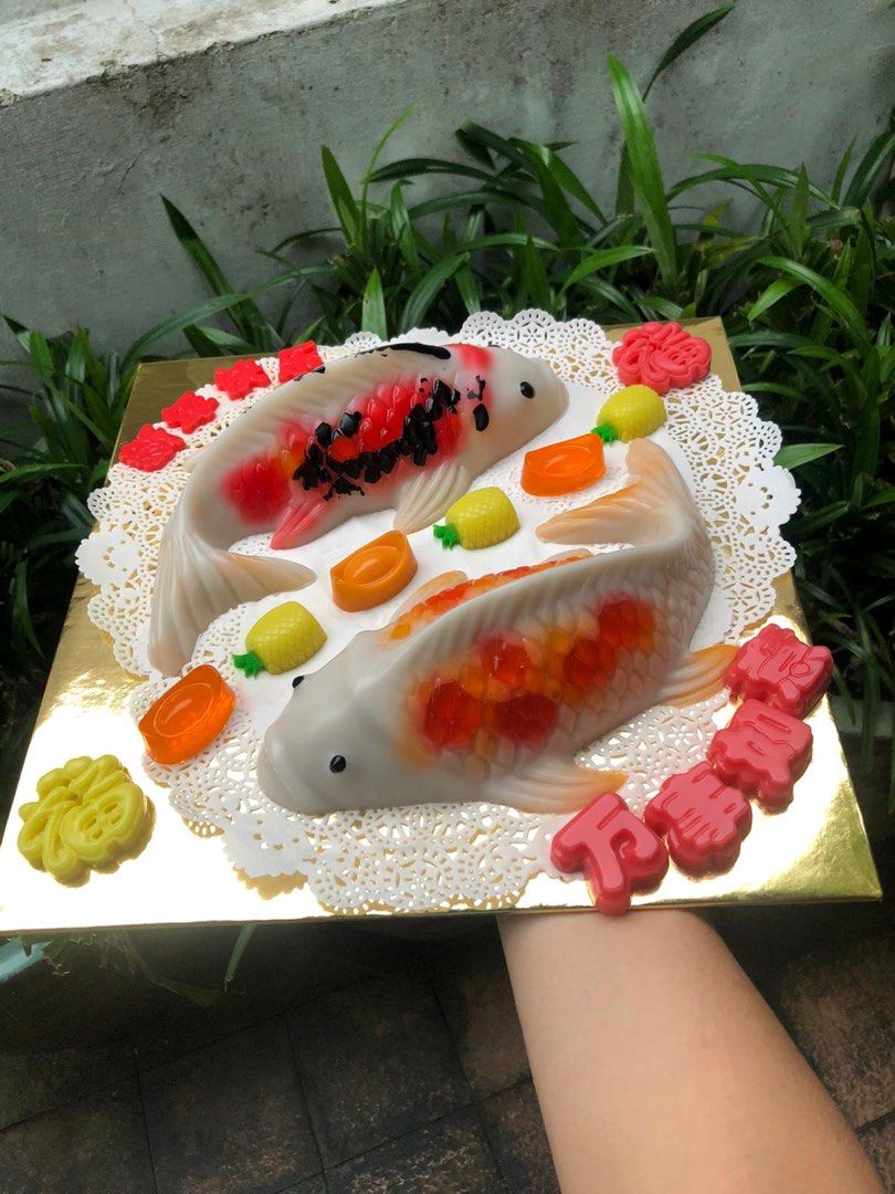 Koi fish agar agar, Food & Drinks, Homemade Bakes on Carousell