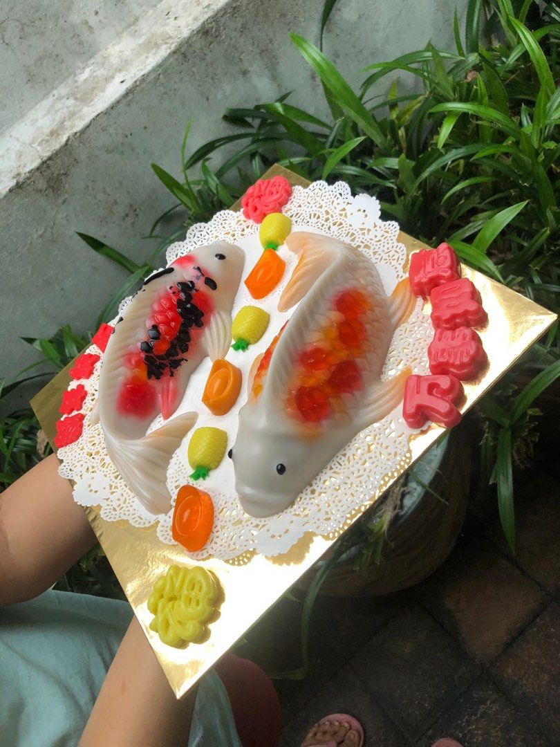 Koi fish agar agar, Food & Drinks, Homemade Bakes on Carousell