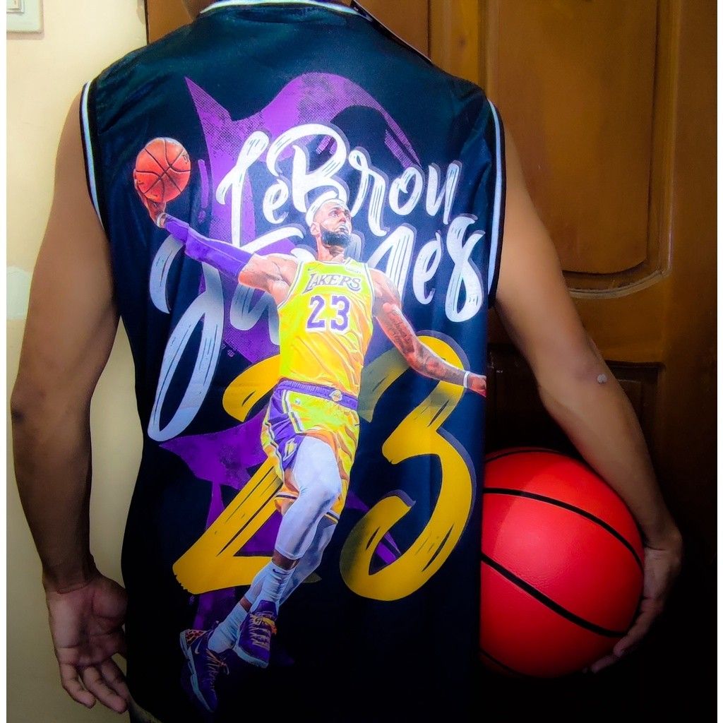Lebron James Basketball Full Sublimation Sando Jersey 2022, Men's ...