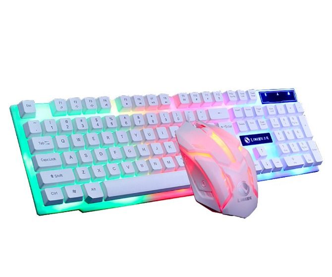 LED Gaming Keyboard with Mechanical Keyboard Feel + FREE Mouse ...