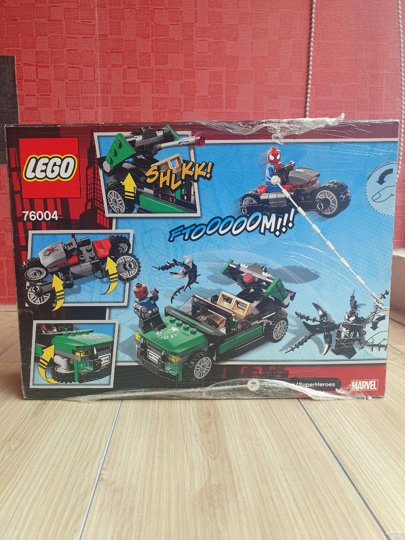 LEGO 76004 Marvel Spider Man Spider Cycle Chase, Hobbies & Toys, Toys ...
