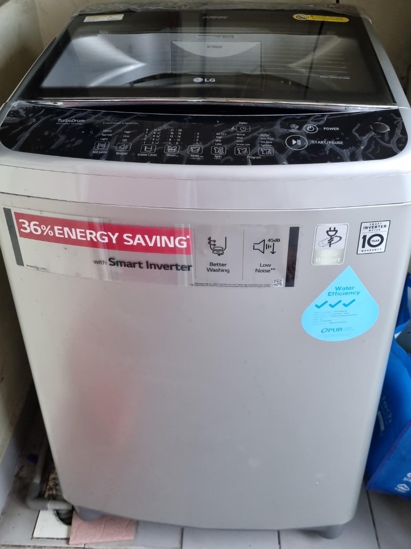 LG 10 Kg Top Load Washing Machine Smart Inverter with warranty, TV & Home Appliances, Other Home ...