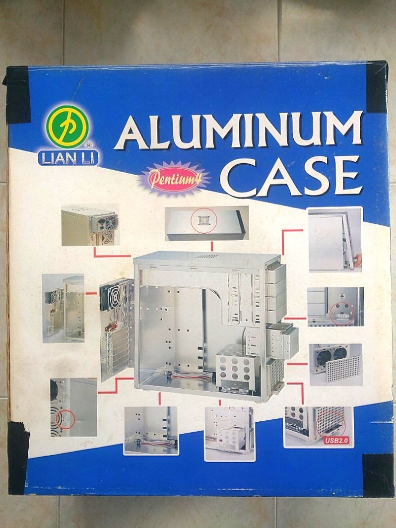 LIAN Li Mid Tower ATX Full Aluminum Case Bundle With Accessories As In ...