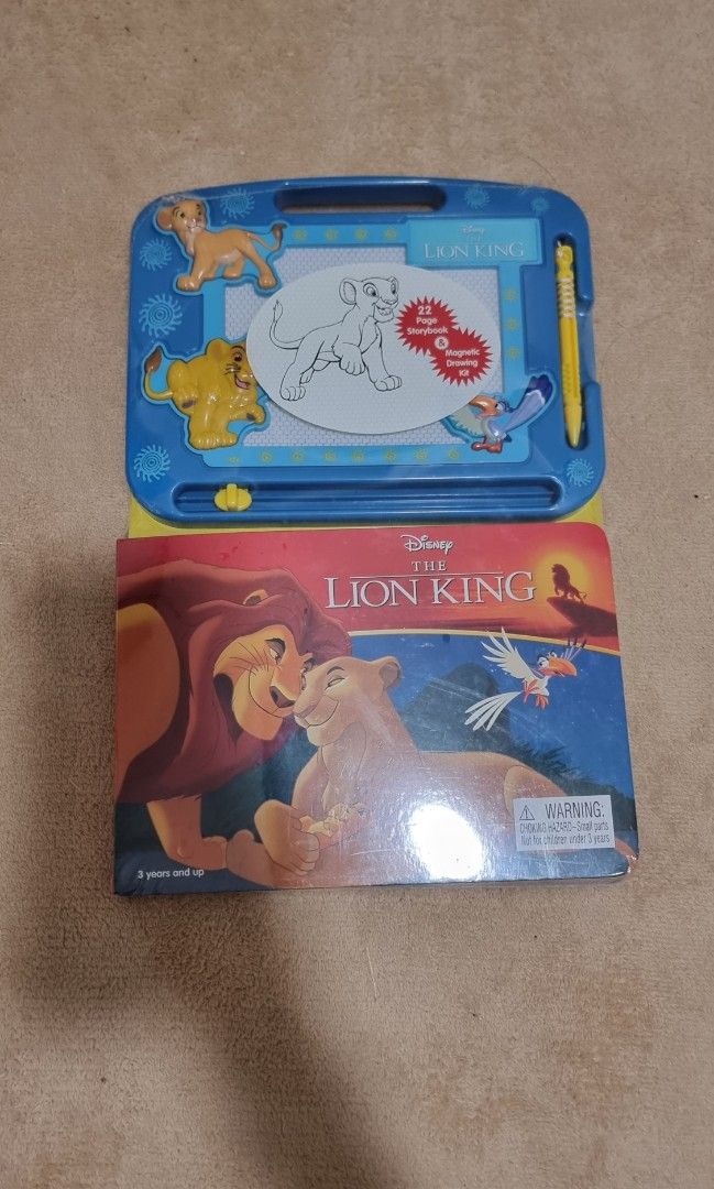 Lion King Magnetic Drawing Kit and Story Book, Hobbies & Toys, Books ...