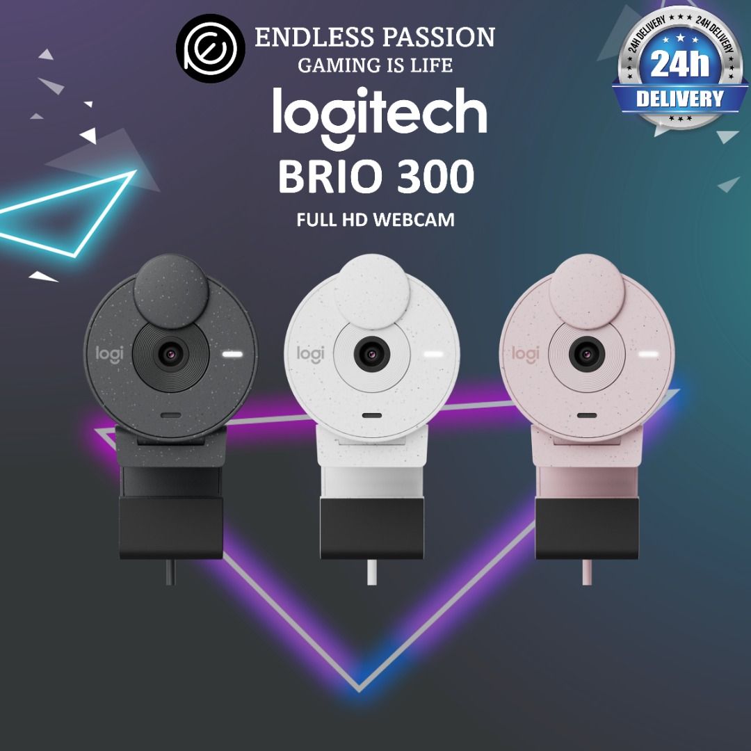 Logitech Brio 300 Full HD Webcam, Computers & Tech, Parts & Accessories ...