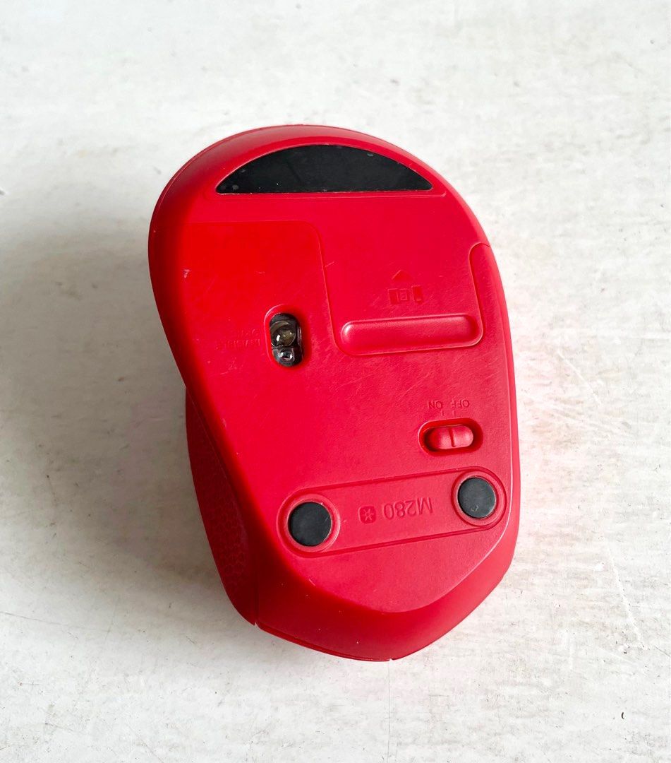 Logitech Wireless Optical Mouse M280 Red color, Computers & Tech, Parts ...