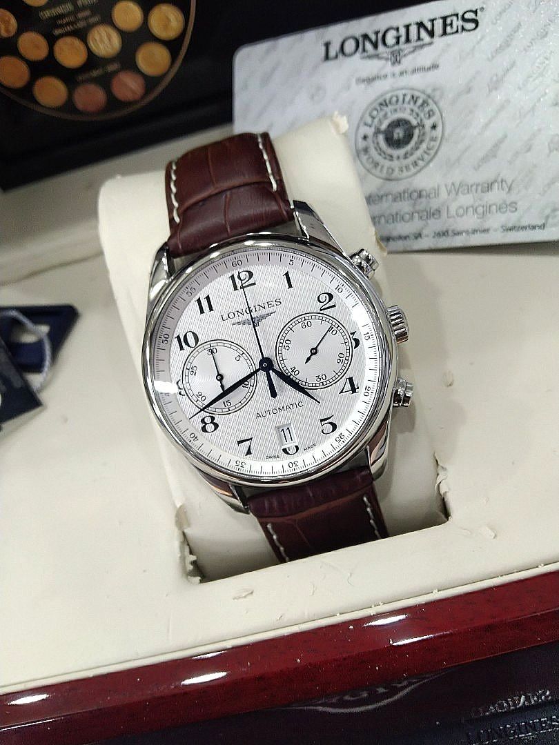 Longines master collection chronograph, Luxury, Watches on Carousell