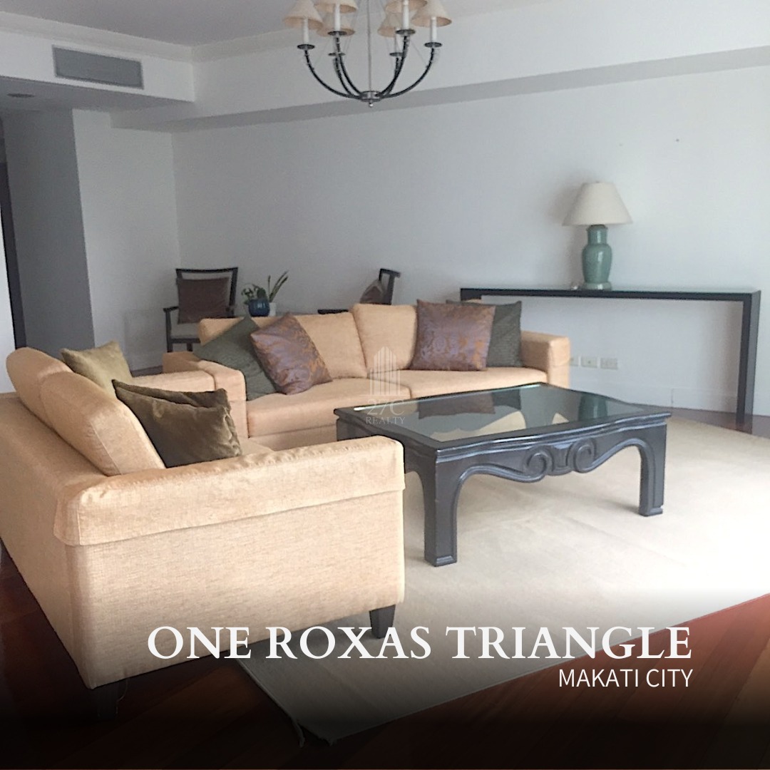 Luxury 3BR Condominium for Rent in One Roxas Triangle, Makati City ...