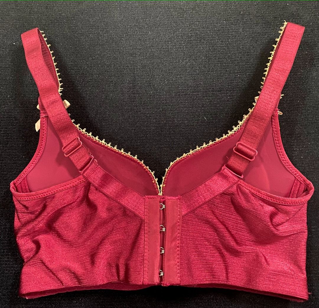 MAGENTA SEMI-CORSET STYLE BUSTIER BRA, Women's Fashion, Undergarments ...