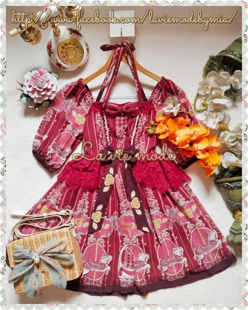 Magical Carousel OP Lolita Dress, Women's Fashion, Dresses & Sets ...
