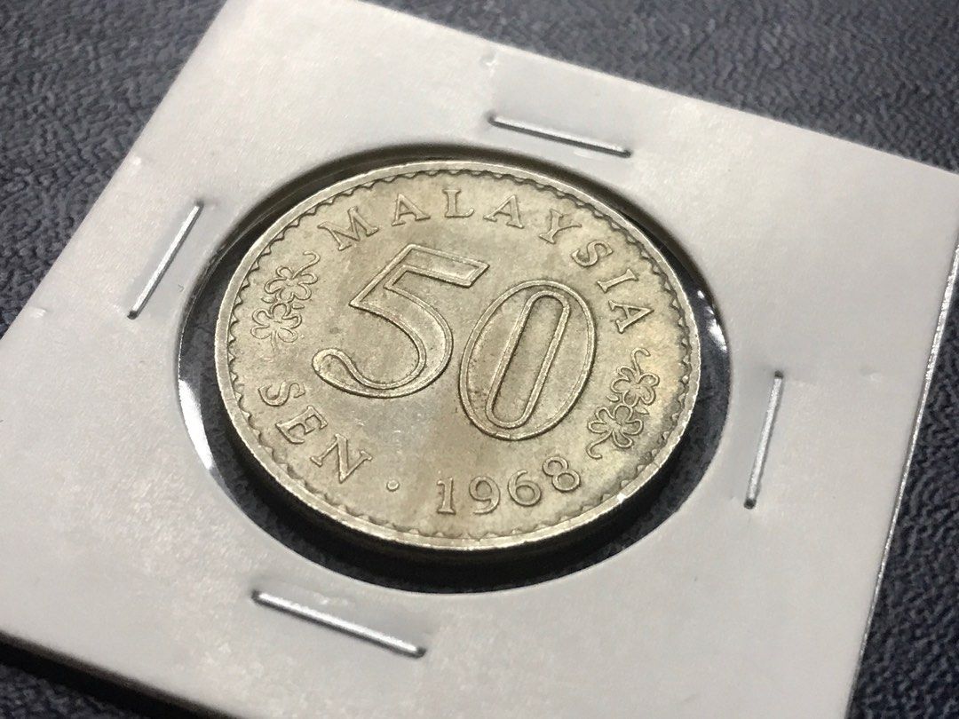 Malaysia 50sen 1968 Security Edge duit lama syiling, Hobbies & Toys, Collectibles & Memorabilia ...