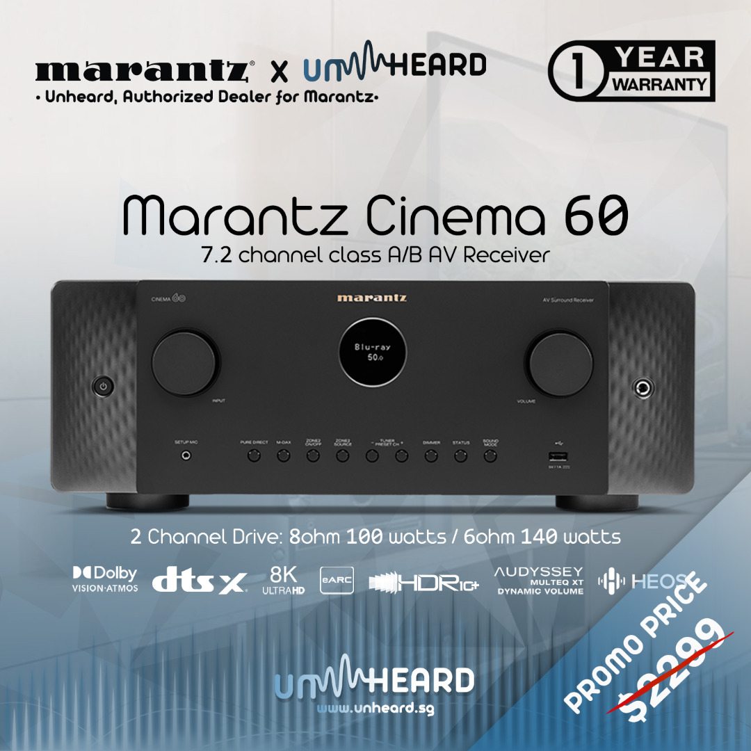 Marantz Cinema 60 Dolby Atmos DTS X AV Receiver 7.2 Amplifier Not Pioneer AV Receiver Denon AV ...