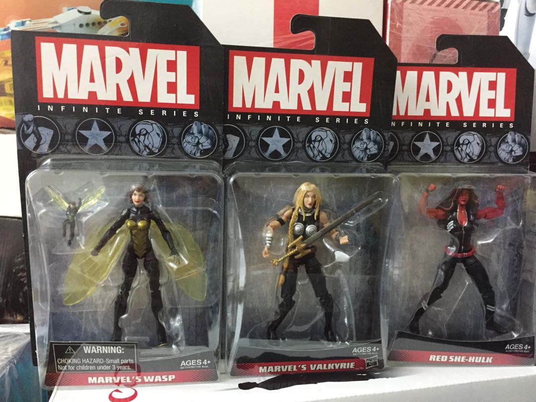 Marvel Universe Wasp Valkyrie Red She Hulk 3.75 inch Action Figure ...
