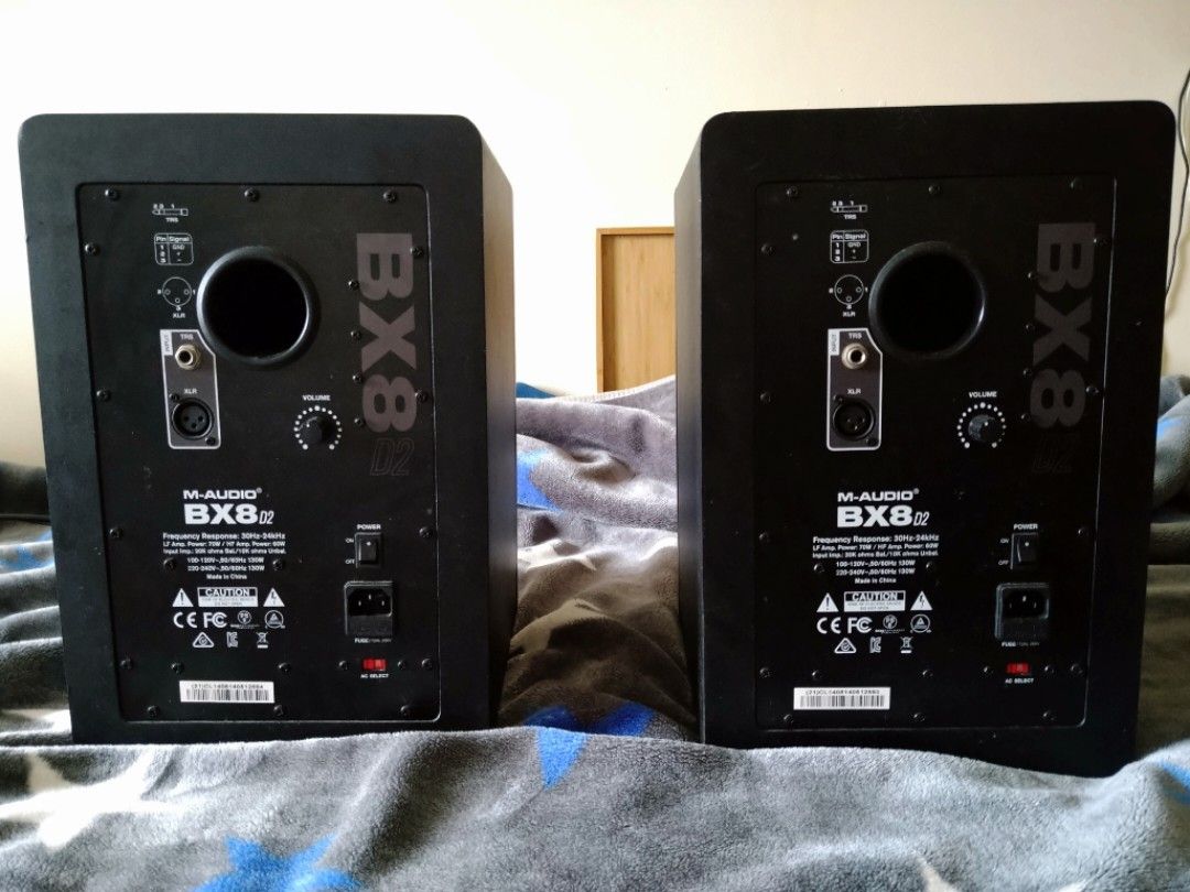 M-audio BX8 D2 studio monitors active speakers 8 inch (pair), Audio ...