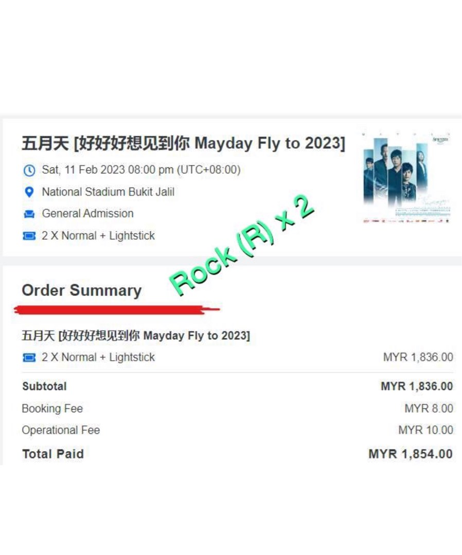Mayday Concert Malaysia 11 Feb 2023, Tickets & Vouchers, Event Tickets ...