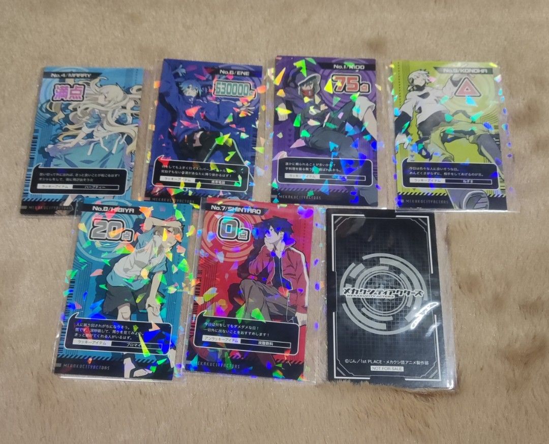 Mekakucity Actors Set Anime Cards With Holo Card Sleeves, Hobbies ...