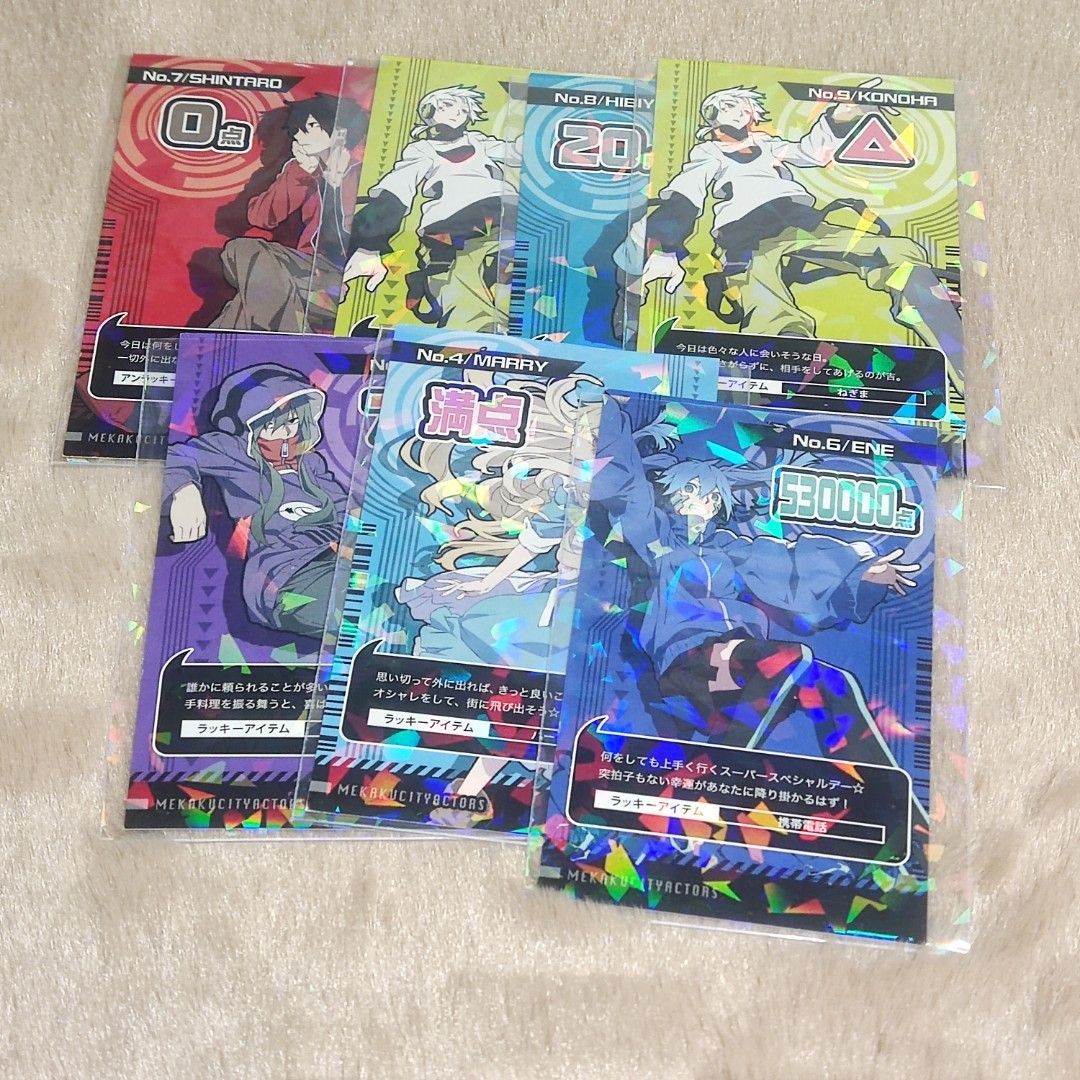 Mekakucity Actors Set Anime Cards With Holo Card Sleeves, Hobbies ...