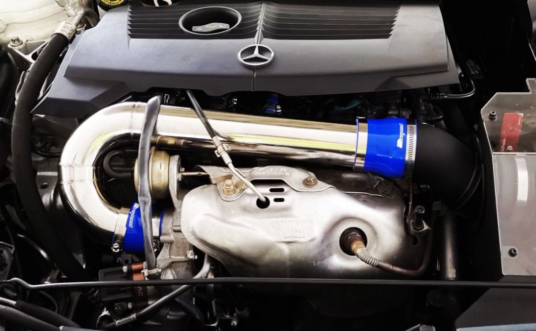 Mercedes M270 custom intake pipe, Car Accessories, Accessories on Carousell