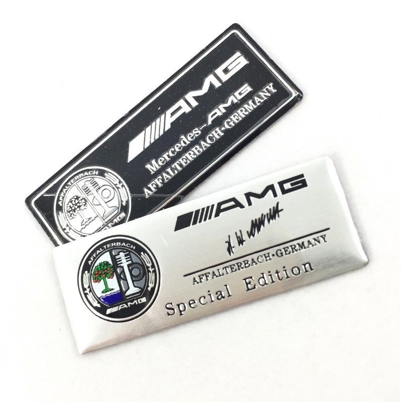 Mercedes-Benz aluminium apple tree AMG Edition sticker logo car sticker ...