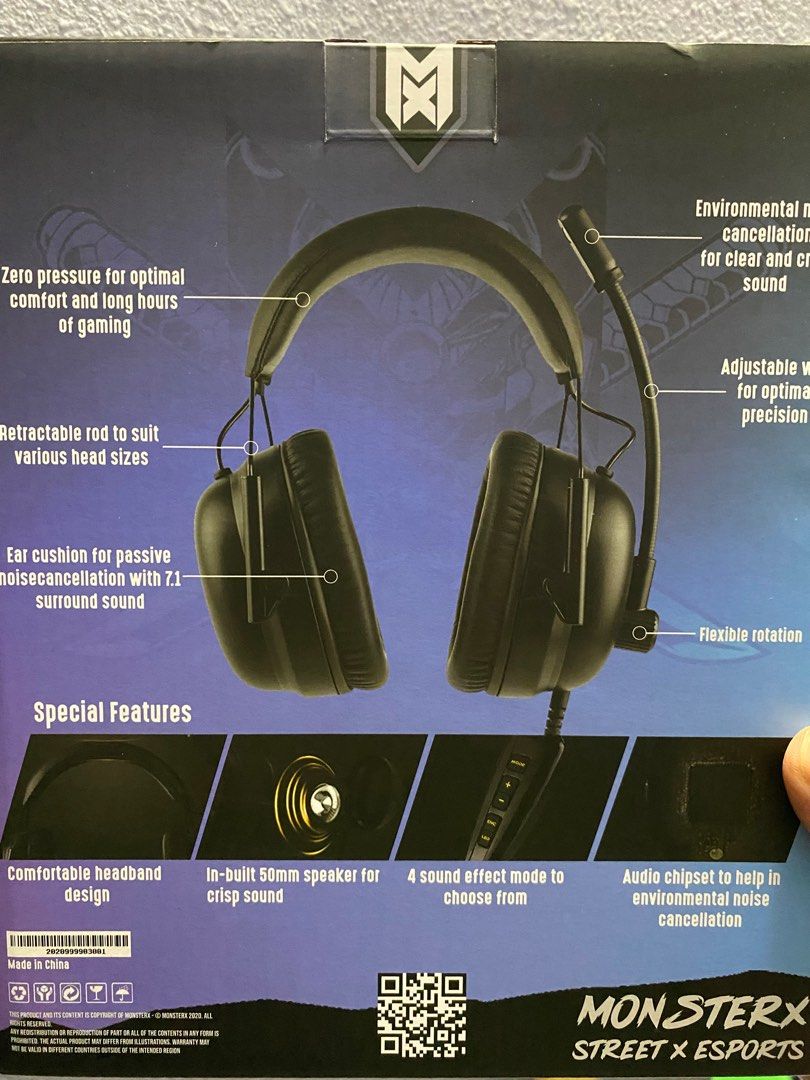 MonsterXGears Wyvern Gaming Headset With Good Background Noise ...