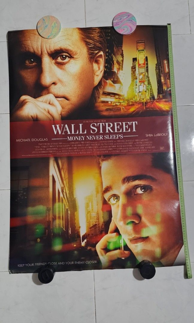 Movie poster wall street, Hobbies & Toys, Memorabilia & Collectibles, Fan Merchandise on Carousell