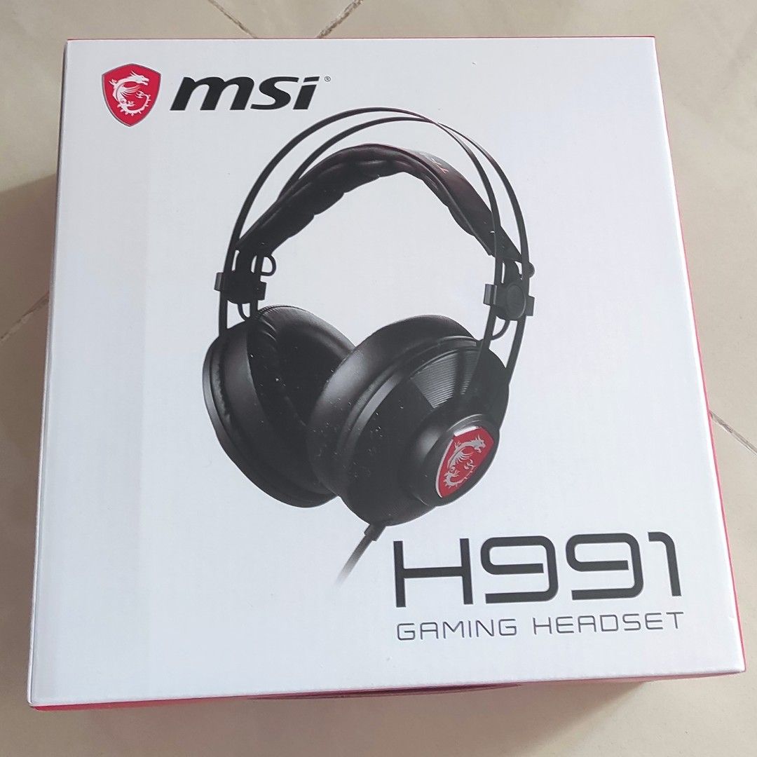全新MSI 微星 H991 GAMING HEADSET 有線電競耳機+電腦散熱器, 音響器材, 頭戴式/罩耳式耳機 - Carousell