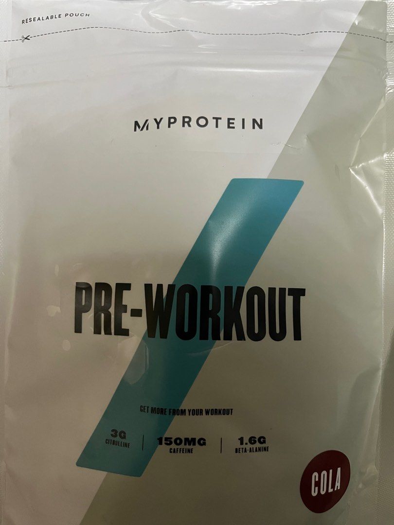 MyProtein Pre-Workout 250g - Cola and Orange Mango & Passionfruit Flavour, Health & Nutrition ...