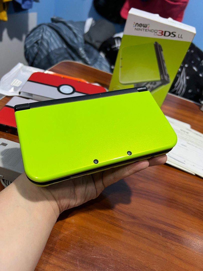 New Nintendo 3DS LL Special Lime Green Edition (Cfw w/128GB, Full of ...