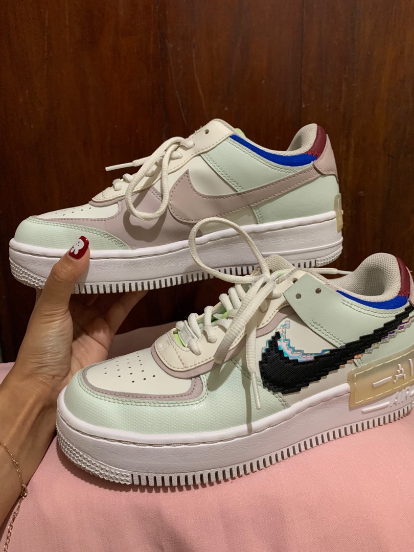 Nike Air Force 1 low bit barely green NOT AIR JORDAN, Fesyen Wanita ...
