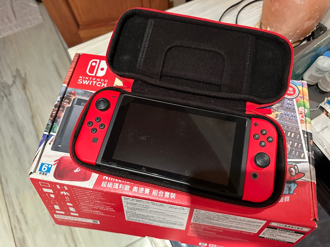 Nintendo Switch Mario Odyssey Edition, Video Gaming, Video Game ...