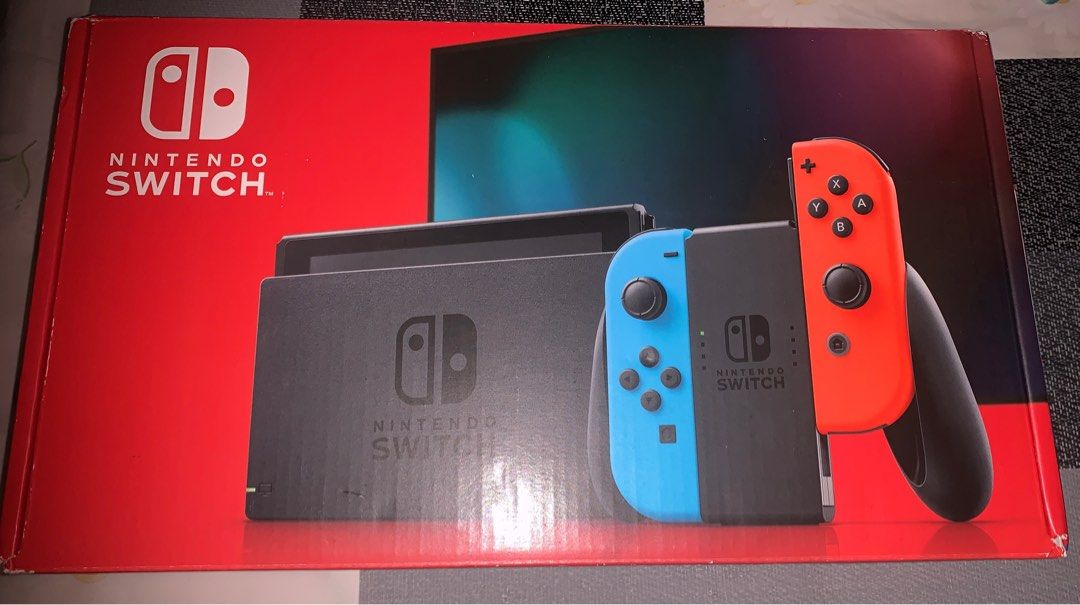 Nintendo Switch v2 FULL SET, Video Gaming, Video Game Consoles ...