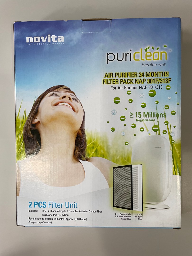 Novita Air Purifier Filter Pack, TV & Home Appliances, Air Purifiers ...