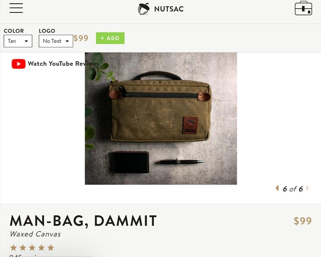 Nutsac Man Bag (sling bag), Men's Fashion, Bags, Sling Bags on Carousell