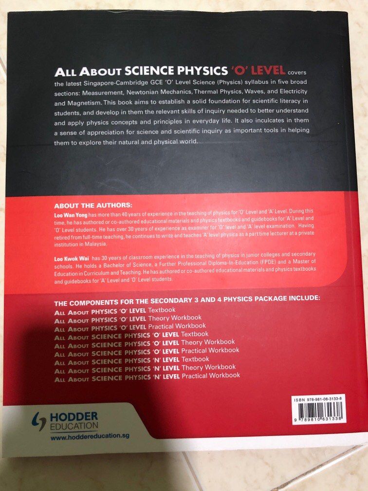O level physics textbook, Hobbies & Toys, Books & Magazines, Textbooks ...