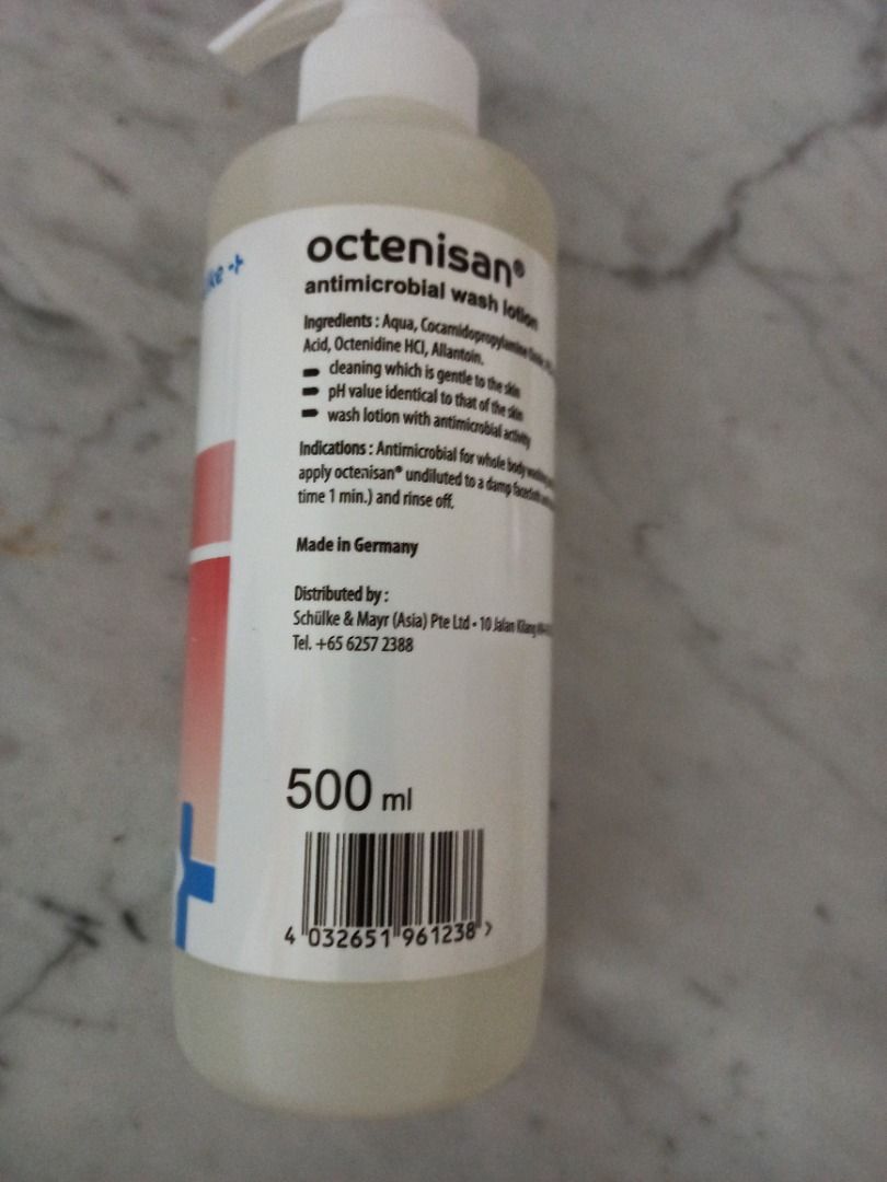 OCTENISAN Antimicrobial Body Wash Lotion 500ml unused. Expiry date ...