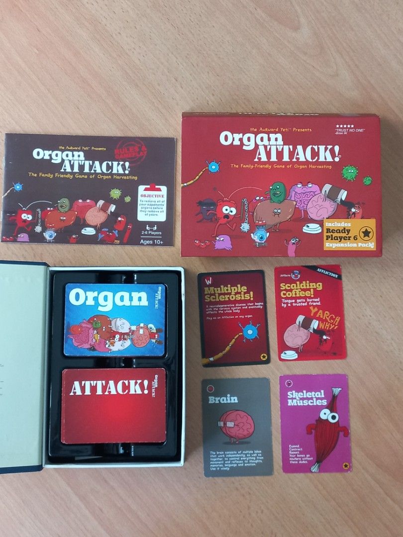 Organ Attack card game, Hobbies & Toys, Toys & Games on Carousell