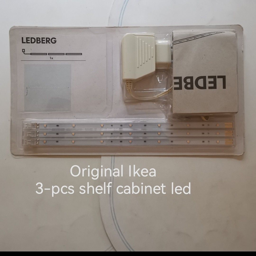 Original Ikea 3 pc, white, Living room, LEDBERG, backlight, for ...